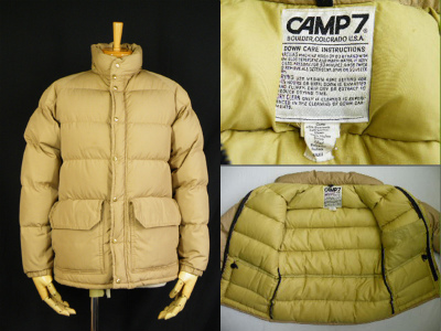 70’s down jacket CANP7 キャンプ7 ダウンジャケット 買取査定 ｜ ヴィンテージ古着買取のアメリカンバイヤーズ